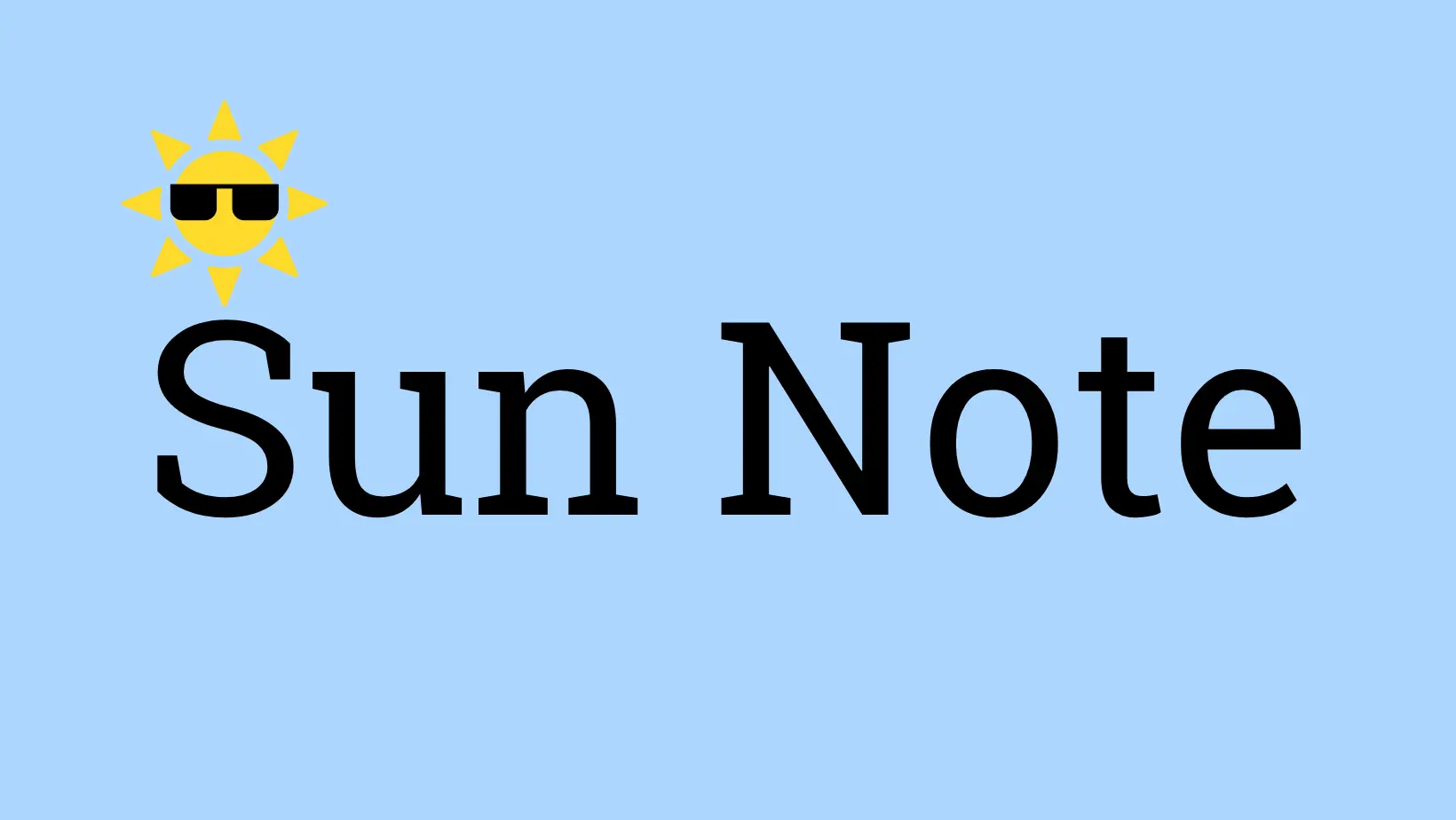 Sun Note